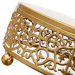 Hedume 3 Pack Cake Stands, Metal Cake Stands, Dessert Display Cupcake Stands, Cupcake Pastry Candy Display Plate for Wedding, Event, Birthday Party