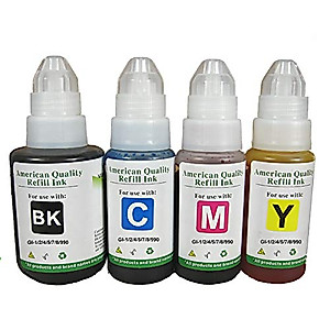 Vivid Colors Refill ink use with Mega tank GI 190 290 GI890 GI990 GI590 GI-290 4 pack