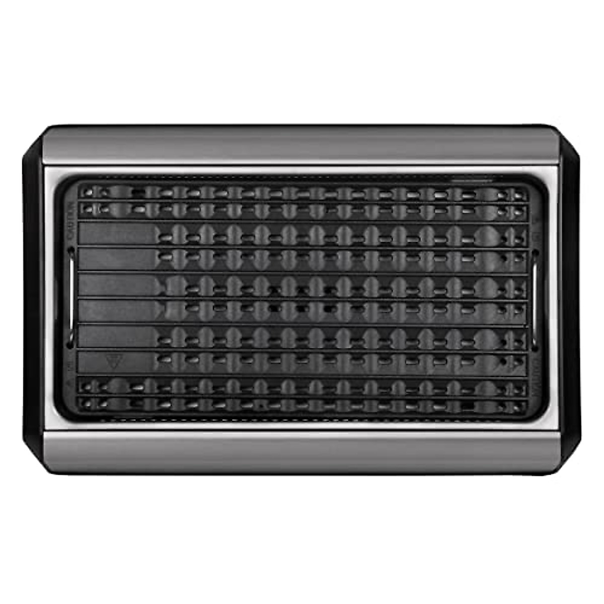 Baumann Living Indoor Smokeless Grill 1500W with Smart LED Touch Screen, Tempered Glass Lid, 2 Removable Ceramic Nonstick Grill & Griddle Plate, in a Sleek Design with Brush Chrome Finish..