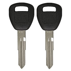 Keyless2Go Replacement for New Uncut Transponder Ignition ID 13 Chip Car Key HD106 (2 Pack)