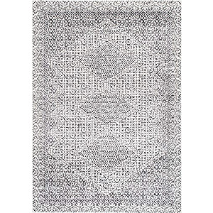 nuLOOM Exie Transitional Moroccan Area Rug, 4' x 6', Light Grey