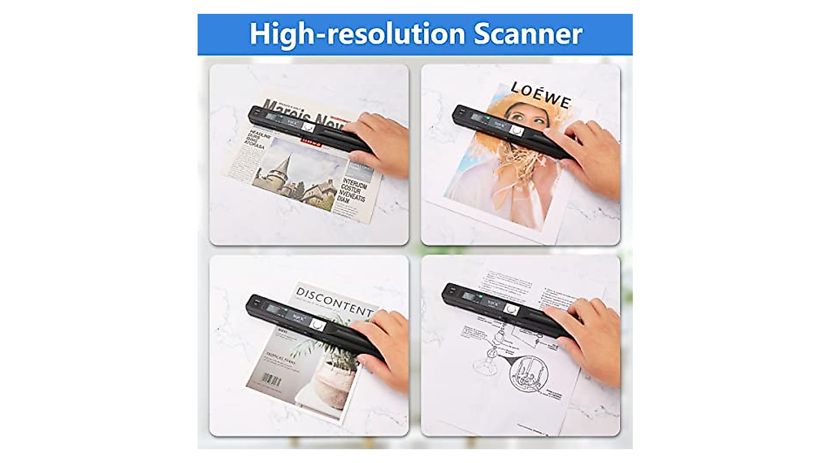 Portable Handheld Scanner for A4 Documents & Photos | XQCK