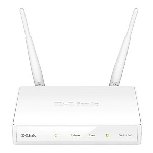 D-Link Access Point AC1200 Dual Band Wireless Internet to Existing Network 1 Gigabit Ethernet LAN Port Repeater Bridge Mode WiFi AC AP(DAP-1665)