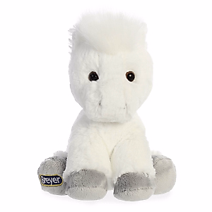 Breyer Aurora® Exquisite Horse Stuffed Animal - Realistic Detailing - Imaginative Play - White 8 Inches