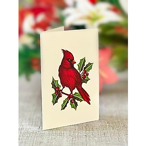 Freshcut Paper Pop Up Cards, Winter Joy, 12 Inch Life Sized Forever Flower Bouquet 3D Popup Greeting Cards, Christmas Cards, Holiday Gift Cards with Note Card and Envelope