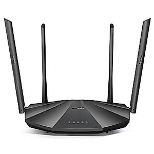 Tenda AC2100 Smart WiFi Router AC19 - Dual Band Gigabit Wireless (up to 2033 Mbps) Internet Router for Home | 4 LAN Ports+1 USB Port | 4X4 MU-MIMO Technology | Parental Control Compatible with Alexa