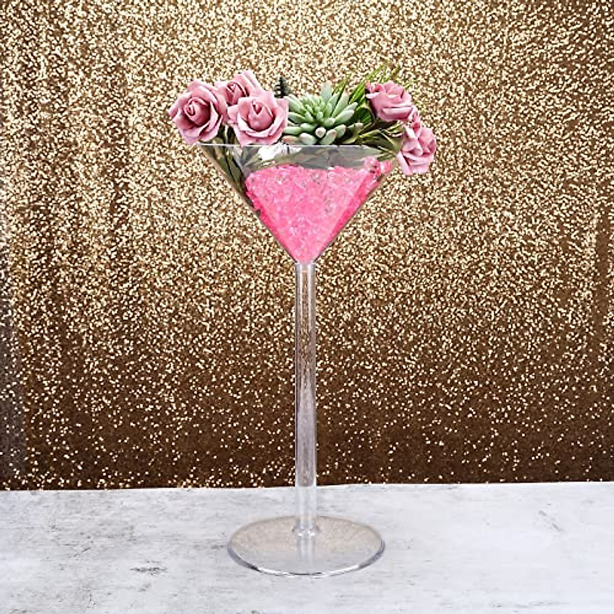 Efavormart 4 Sets of Wholesale Plastic Sturdy Centerpiece XL Martini Cup Stand Tabletop Decor Wedding Party Event Decoration