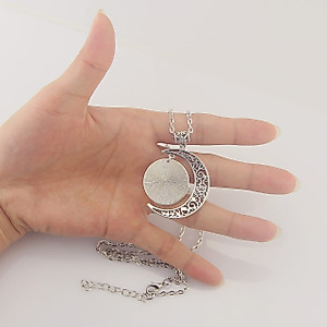 TARDIS Doctor Who Necklace doctor who moon jewelry pendant police box Starry Night Pendant Vincent Van Gogh Art Handmade Jewelry for women (22)