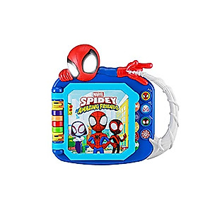 eKids Spidey and His Amazing Friends Book, Toddler Toys with Built-in Preschool Learning Games, Educational Toys for Fans of Spiderman Toys and Gifts