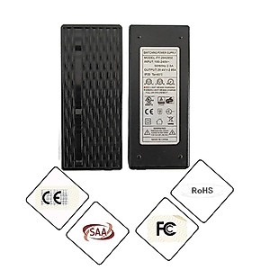 Abakoo 29.4V 2.85A UL Charger Power Supply Adapter for 29.4V 24V 7S only Lithium Battery Pack with 3-Pin XLR Male Connector