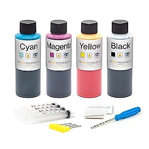 InkPro Premium Combo Ink Refill Kit for Canon PG-245/CL-246, PG-245XL/CL-246XL 4oz 118mL
