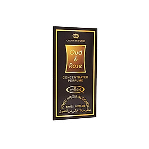 Oud & Rose 6 Ml Concentrated Perfume Oil / Attar by Al Rehab Perfumes 3 PACK