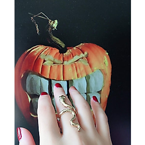 choice of all Gold Snake Jewelry for Women Snake Necklace Bracelets Rings Punk Gothic Animal Jewelry Halloween Party Costume Accessories