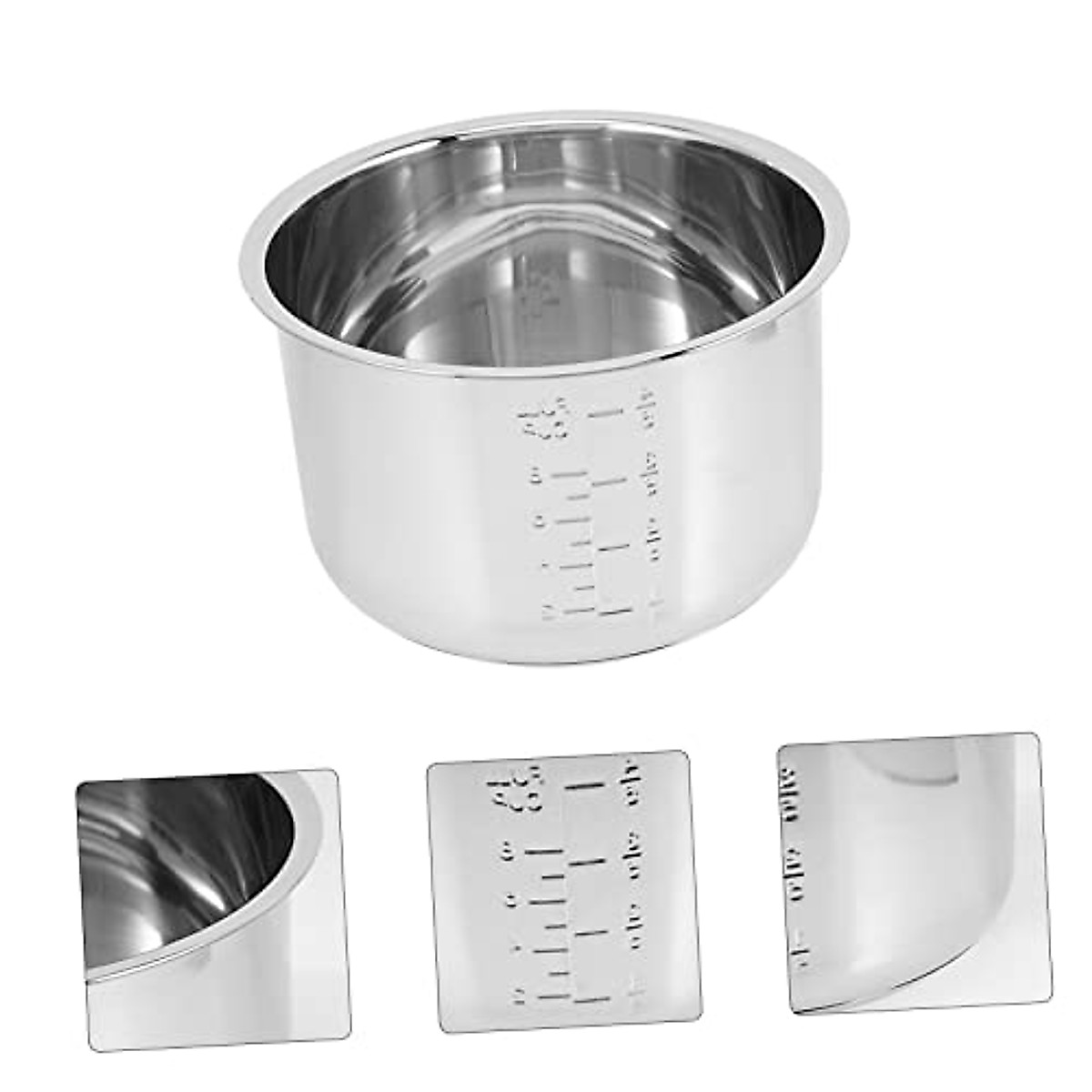 Zerodeko Aroma Rice Cooker Rice Cooker Inner Pot Rice Cooker Liner Stainless Steel Pressure Cooker Power Pressure Cooker Inner Pot Rice Cooker 10 Cup