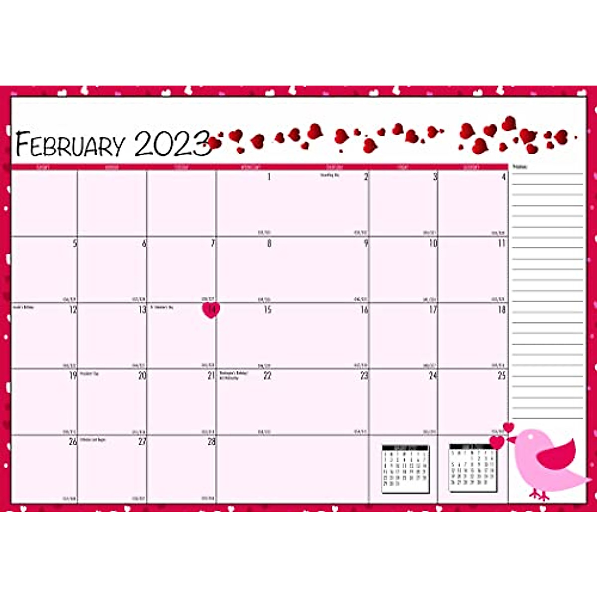 House of Doolittle Seasonal Monthly Planner, Seasonal Artwork, 10 x 7, Light Blue Cover, 12-Month (Jan to Dec): 2023