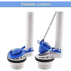 Hygie Rinse 2 Packs Toilet Flapper 2 Inch, Universal Toilet Flapper Replacement for American Standard Toilets, Toilet Tank Repair Kit Rubber Flapper Replacement with Flapper Chain