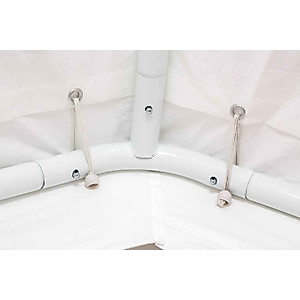 Impact 11' x 20' Portable Carport Garage Canopy, Outdoor Party Tent with 8 Dressed Legs, White