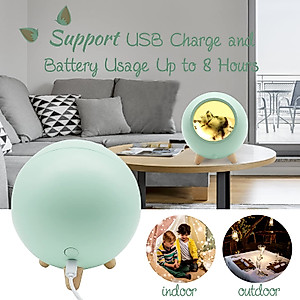 Vency Room Decor for Women, Cat Night Light for Bedroom, Cat Lover Gifts for Women Wife Mom Teen Girls, Cute Cat House Valentine Christmas Birthday Gifts (Green)