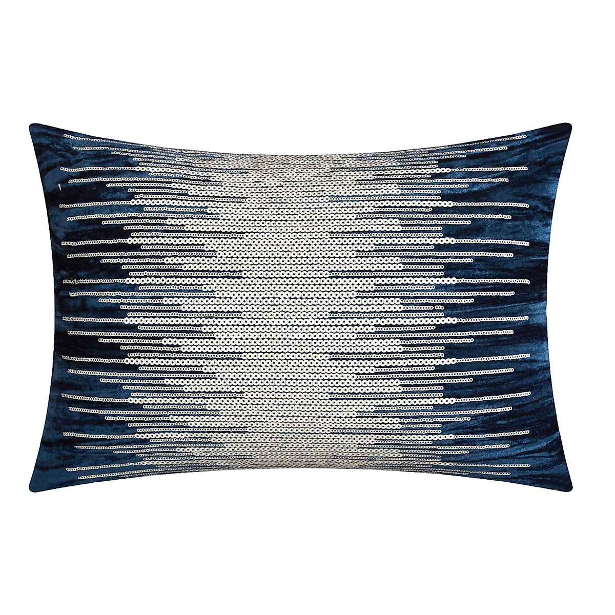 Chic Home - BCS12616-AN Westmont 4 Piece Comforter Set Crinkle Crushed Velvet Bedding - Decorative Pillow Shams Included, Queen, Navy