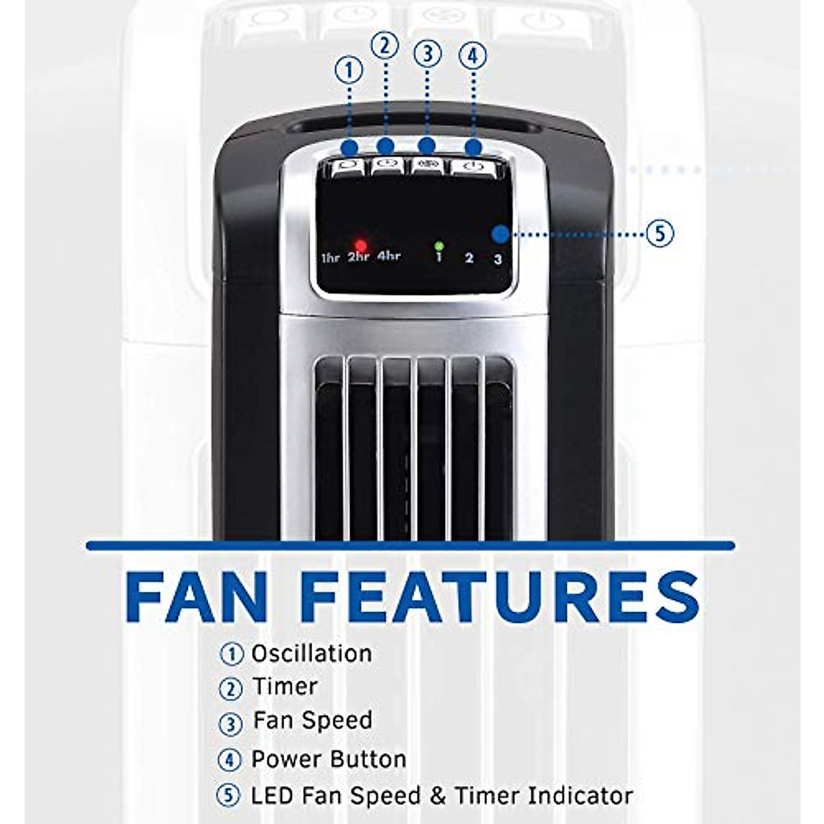Lasko Oscillating Tower Fan, Remote Control, 3 Speeds, for Bedroom, Kitchen, Office, 36", Black, 2511 and Febreze AIR Effects Air Freshener Linen & Sky, 8.8 oz (Pack of 6)