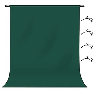 KUKUSOUL 7x10ft Blackish Green Curtain Backdrop Dark Green Portrait Background for Photoshoot Wedding Baby Shower Birthday Decor KUKX009