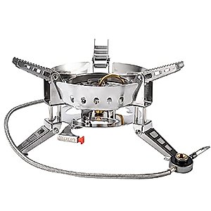 Bulin AirOka B17 6800W Super Windproof Outdoor Camping Stoves Portable Camping Stove Burner Strong Firepower with Piezo Ignition Folding Lightweight Backpacking Stove for Outdoor Hiking Cooking BBQ