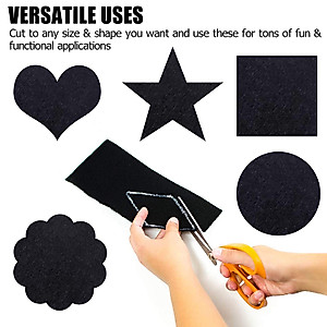 Self Adhesive Velvet Flock Contact Paper Roll Shelf Liner for Jewelry Drawer Craft Fabric 17.7" x 78.7", Soft Velvet Liner for Drawer DIY (Black)