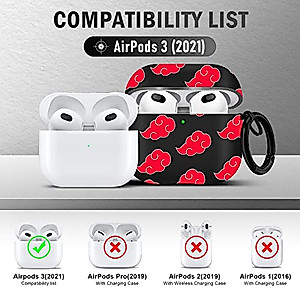 Maxjoy for AirPods 3 Case Cover - Anime Airpod 3rd Generation Case (2021) with Keychain Protective Case for Apple Airpods 3rd Generation Charging Case(Front LED Visible)