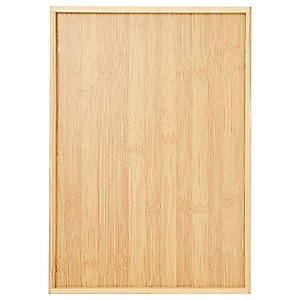 Juvale Narrow Bamboo Silverware Drawer Organizer, Wooden Cutlery Tray Holder for Kitchen, Flatware & Utensil Storage with 6 Slots, 14.5 x 10.25 x 1.75 Inches