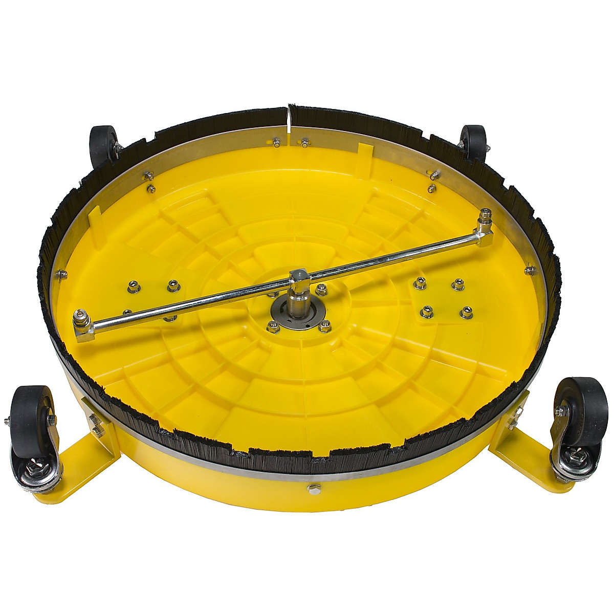 B E Pressure 85.403.011 Whirl-A-Way with Casters, 4000 psi, 180 Degree F Temperature, 8.0 GPM, 20", Yellow