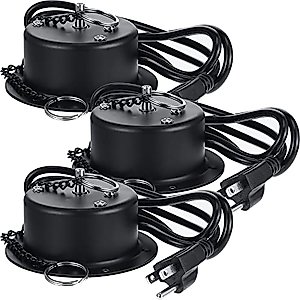 Therwen 3 Pcs Disco Ball Motor Heavy Duty Mirror Ball Motor 3RPM Slow Rotating Motor Disco Ball Rotator for 12-16" Mirror Ball and Under