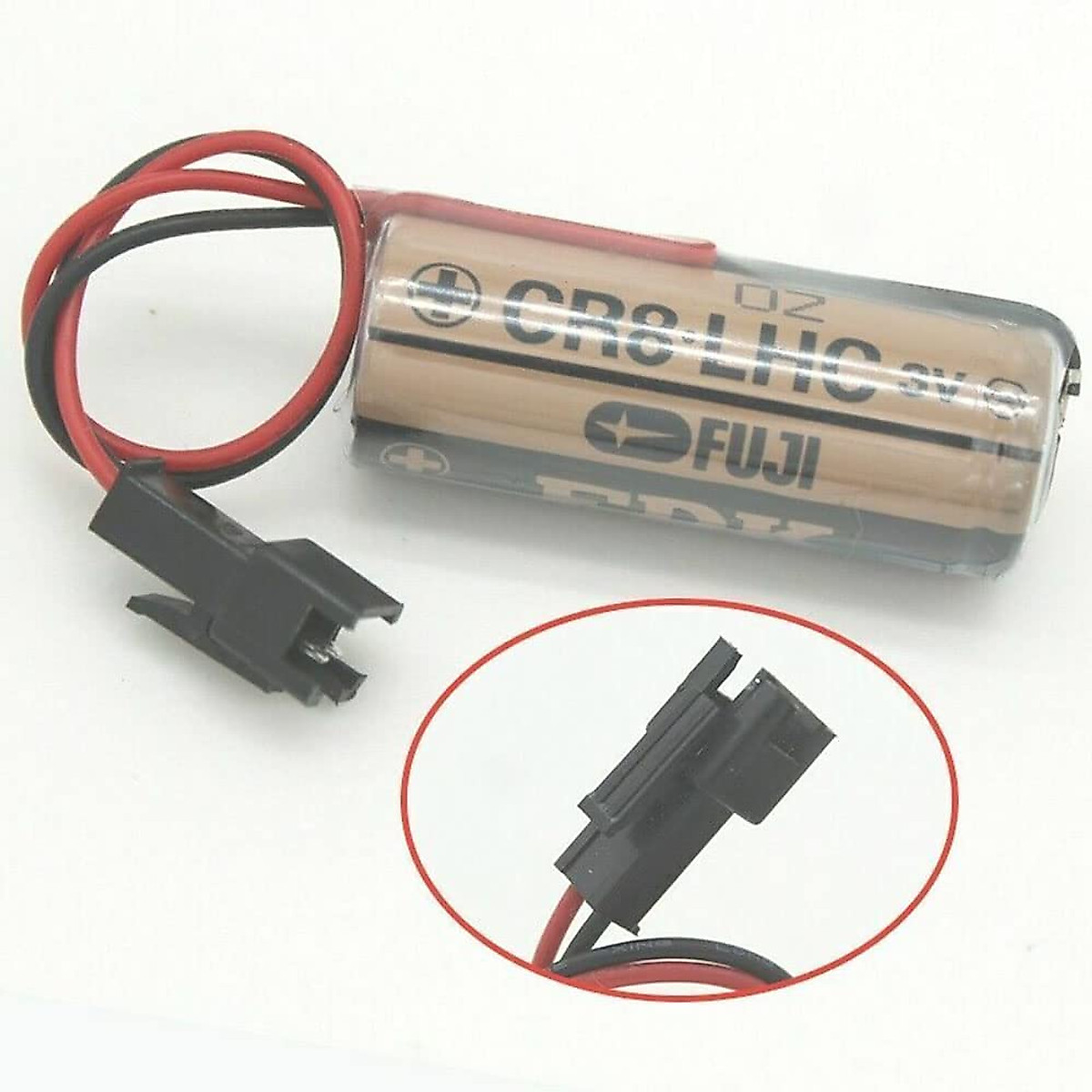 Meewellvetry (Pack of 3) Replacement for Fuji FDK CR8.LHC 17450 3V 2600mAh Non-Rechargeable Battery with Black Plug