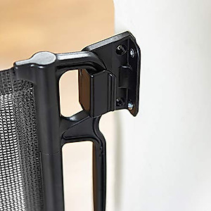 EasyBaby Extra Wide Retractable Baby Gate, 33" Tall, Extends up to 71" Wide, Grey/Child Safety Baby Gates, Pet Retractable Gates for Stairs, Doorways, Hallways, Indoor and Outdoor