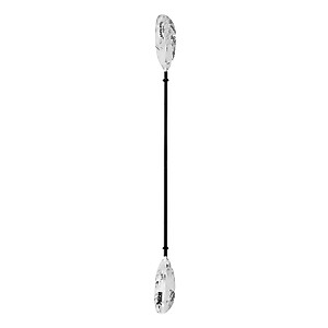 Pelican Sport - Poseidon Angler Kayak Paddle - Granite - 250cm (98.5 in.) - Anti-Slip Coating Aluminum Shaft & Fiberglass Reinforced Polypropylene Blades - 0/65° Blade Angle - PS1977-00