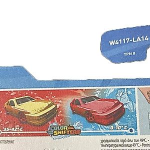 Collectible Die-Cast Hot-Wheels Color Shifters Vehicle - T-Bird Stocker Car ~ Gold to Red Racing Stock Car