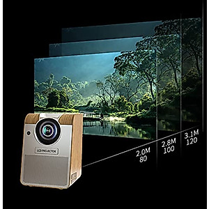 CXDTBH Full Led Projector 6500 Lumens Compatible USB 1080p Portable Cinema Proyector Beamer ( Size : Android Version )