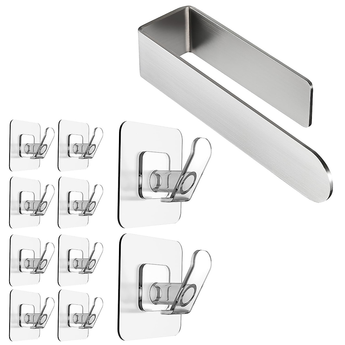 Taozun Towel Holder Towel Bar Towel Rack Adhesive Towel Hooks Clear Hooks