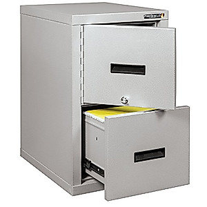 Fire Resistant File Cabinet - Light weight, fire rated, One file drawer & safe