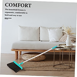 Ipetboom Heavy Duty Push Broom Long Handle House Broom Indoor Rotatable Angle Broom Commercial Broom Brush for Concrete Wood Tile Floors