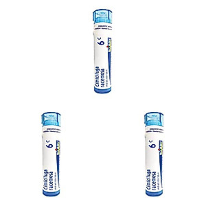 Boiron Cimicifuga Racemosa 6C, Homeopathic Medicine for Painful Menstrual Periods, 80 Pellets (Pack of 3)