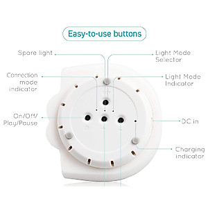 Lumipets Bear, Kids Night Light, Play Music, Silicone Nursery Light for Baby and Toddler, Squishy Night Light for Kids Room, Animal Night Lights for Girls and Boys, Kawaii Lamp, for Bedroom