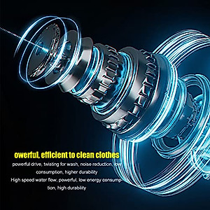 3.8L Mini Washing Machine, Portable USB Powered Smart Timing Laundry Tub with Low Noise, Personal Cleaning Machine Turbine Washers for Socks/Underwear/Bra/Baby Clothes