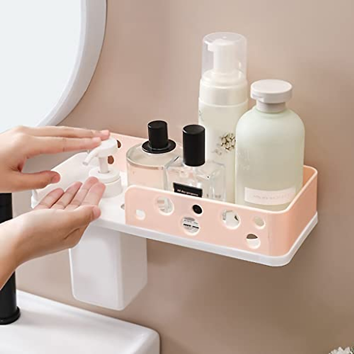 Ventilated Draining Storage Rack Proof Kitchen Shelf Detachable Easy Cleaning Wall Shelves Easy Installation bathroom rack shelf organizer over the toilet for storage hanging