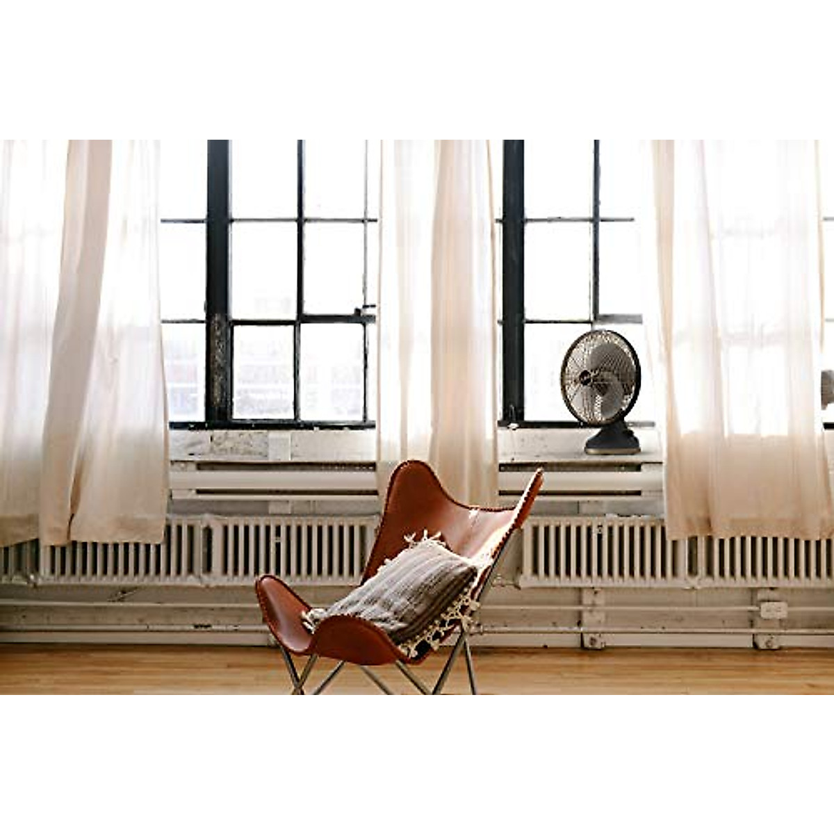 Vornado Silver Swan Alchemy Oscillating Vintage Fan, Gunmetal & VFAN Petite Alchemy Vintage Fan, Gunmetal (CR1-0279-102)