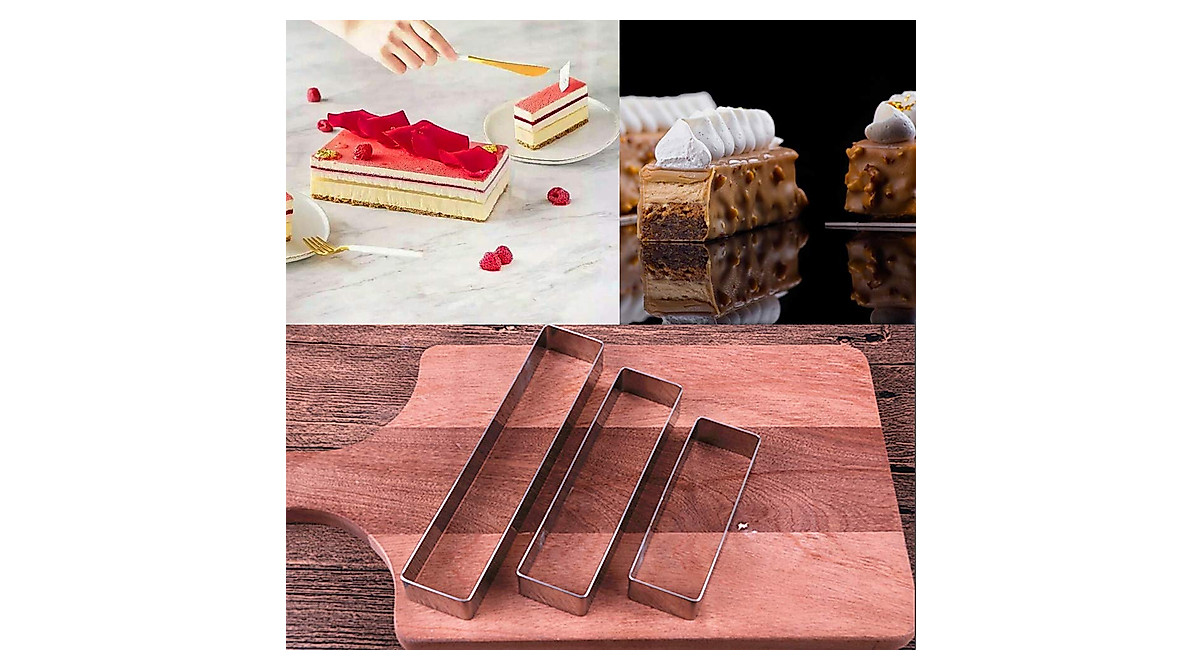 Rectangular Stainless Steel Cake Molds for Delicious Desserts
