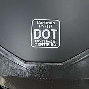 Cartman Motorcycle Open Face Helmet with Sun Visor Quick Release Buckle, DOT Approved, Small