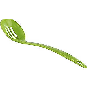 Reston Lloyd Melamine Slotted Spoon Kitchen Utensil, Premium Quality Utensil with Heat Resistant Ergonomic Handle, Durable BPA-Free Plastic, 11.5 inch long, Set of 6,