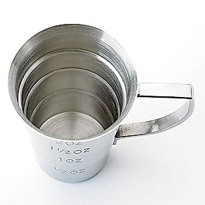 Barfly M37108 Drink Jigger, 2 oz, Stainless w/Handle