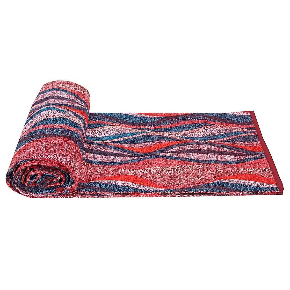 ANNINGWAX 100% Cotton African Ankara Print Fabric African Party Clothing Red Fabric 6 Yards