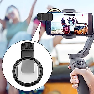 Tookie 52mm Clip-on CPL Phone Camera Lens Filter, Universal CPL Phone Camera Lens Polarizer Clip-On Cellphone CPL Filter Compatible with iPhoneSamsung/Android Smartphones(Size:52mm)
